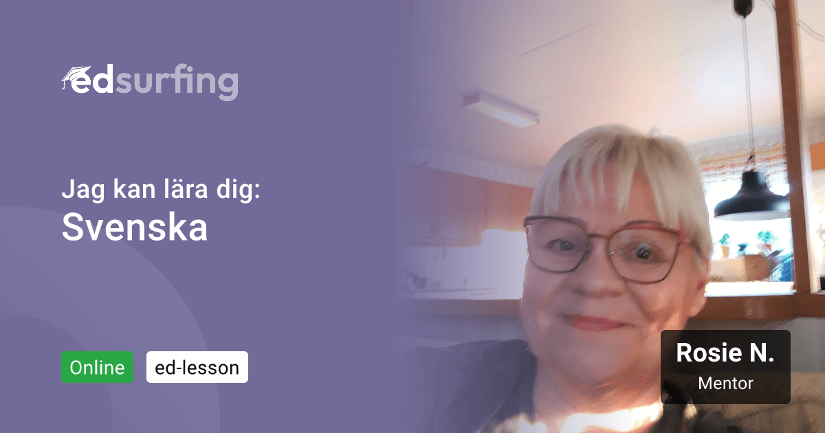 Learn Svenska with Rosie N. - edsurfing