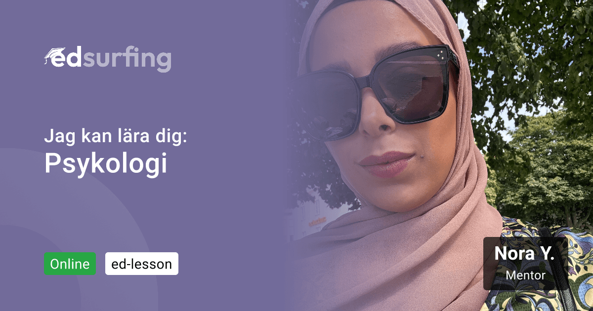 Learn Psykologi with Nora Y. - edsurfing